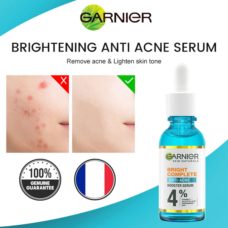 Garnier Bright Complete Anti Acne Serum (30mL) - with Niacinamide ...