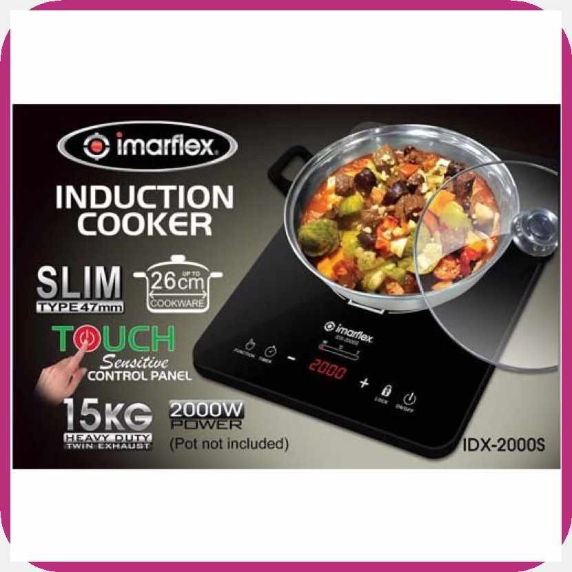 Imarflex Induction Cooker Slim Type Heavy Duty IDX-2000S | Shopee ...