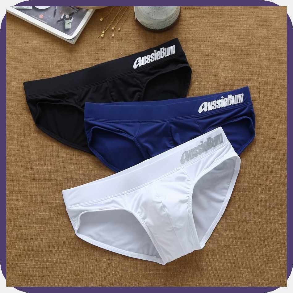 Aussie Bum Men Quality Plain Briefs Man Low Waist Underwear | Shopee ...