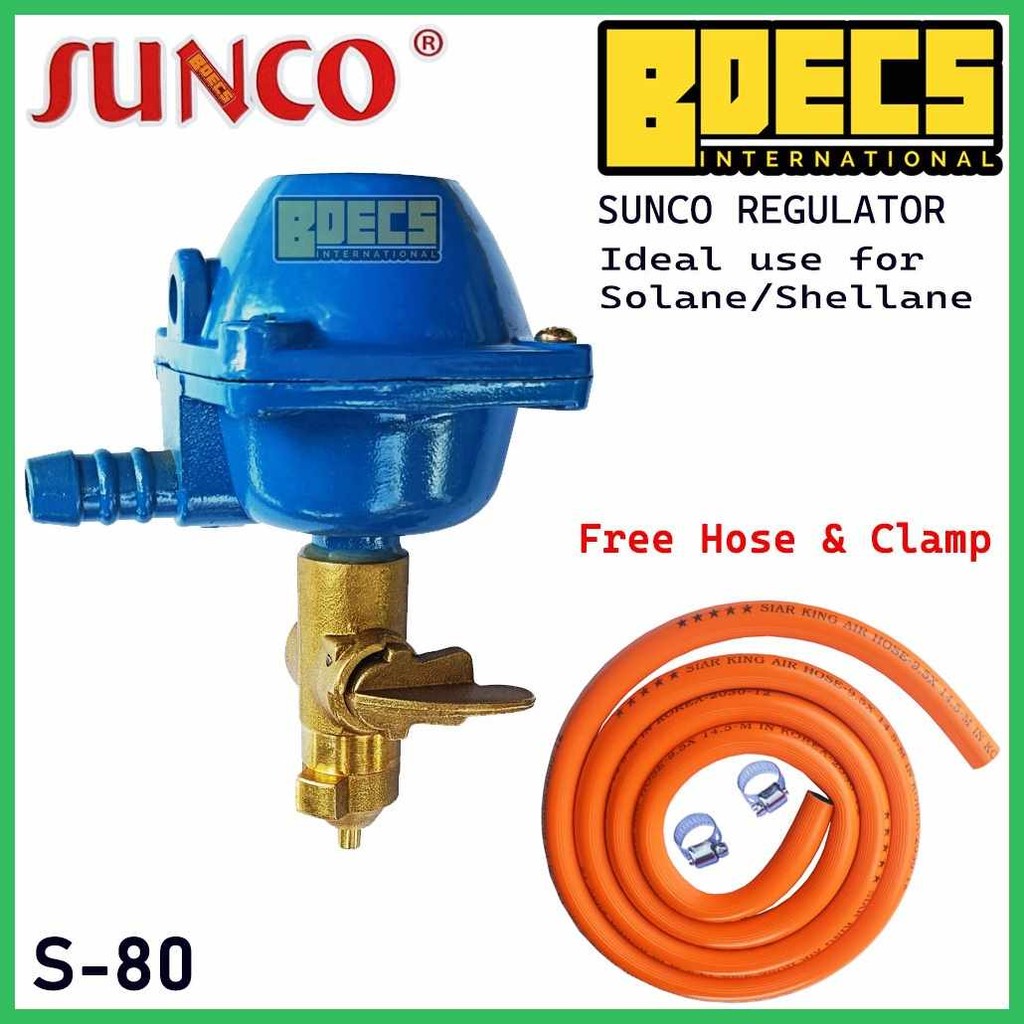 SUNCO / MAXCO LPG Regulator For Shellane & Solane S-80 Heavy Duty with ...