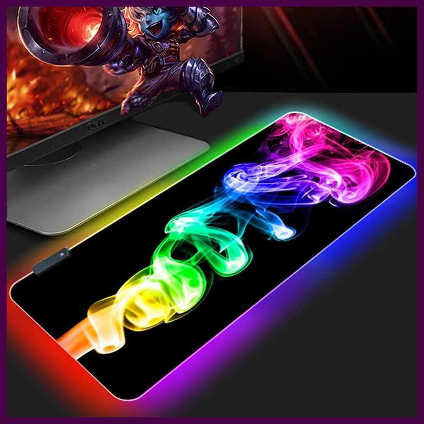 RGB]eq&Mousepad+B@h@Gaming+t@Mouse+D@Pad+T@Extended+g@Colorful+H@LED ...