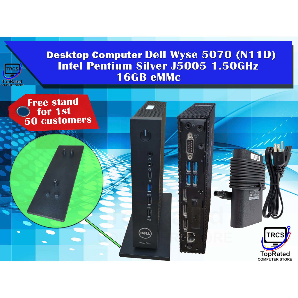 Desktop Computer Dell Wyse 5070 (N11D) Intel Pentium Silver J5005 1 ...