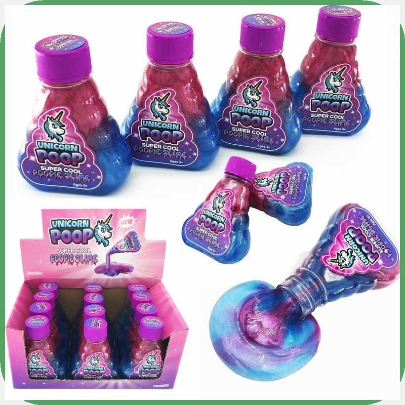 Super Cool Unicorn Poop Slime Toys Loot Bag Fillers Laruan | Shopee ...