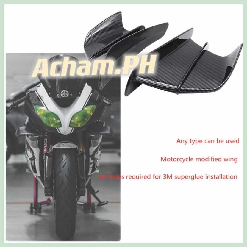 Motorcycle modified wing no holes required for 3M superglue ...