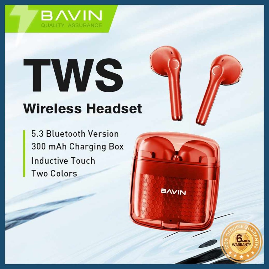 BAVIN BA55 TWS Wireless Bluetooth Earphones Bluetooth Earbuds Touch ...