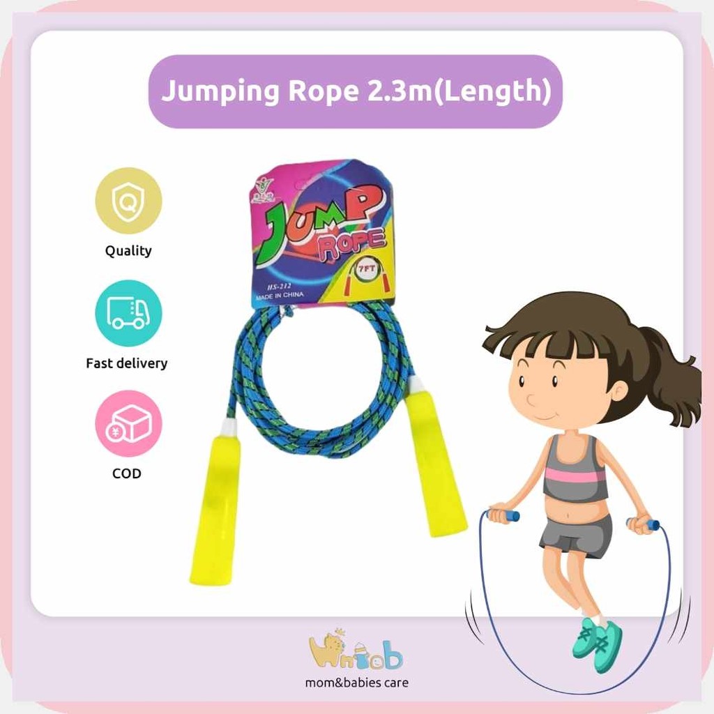 Hntob 2.3Meters (Length) Kids Plastic Jump Rope Jumping Rope Skipping ...