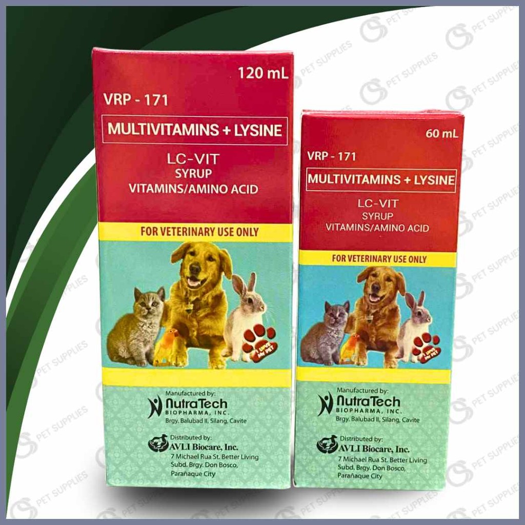 BC-LC-VIT Syrup (Multivitamins + Lysine) – Vitamin A, D3, B-Complex, C ...