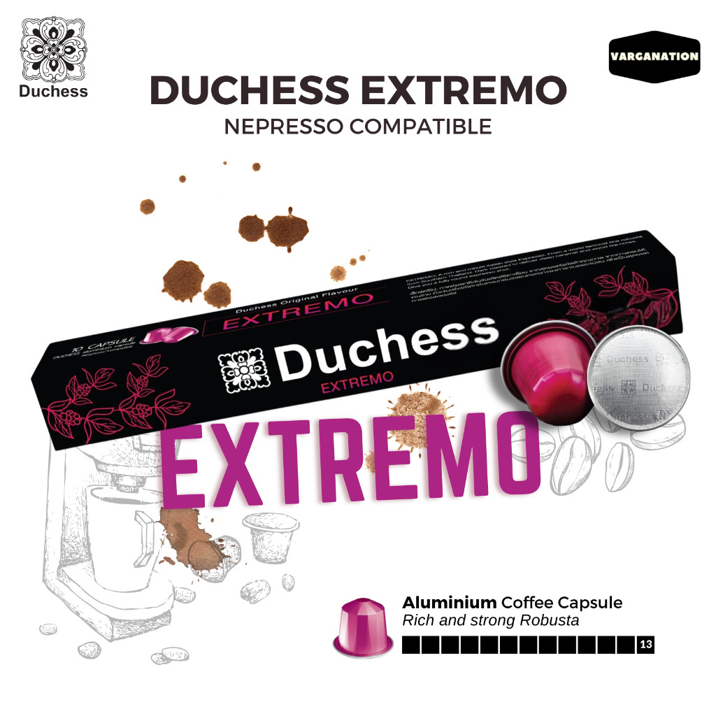 Duchess Coffee Nespresso Capsule Extremo - 16 Flavors to Try ...