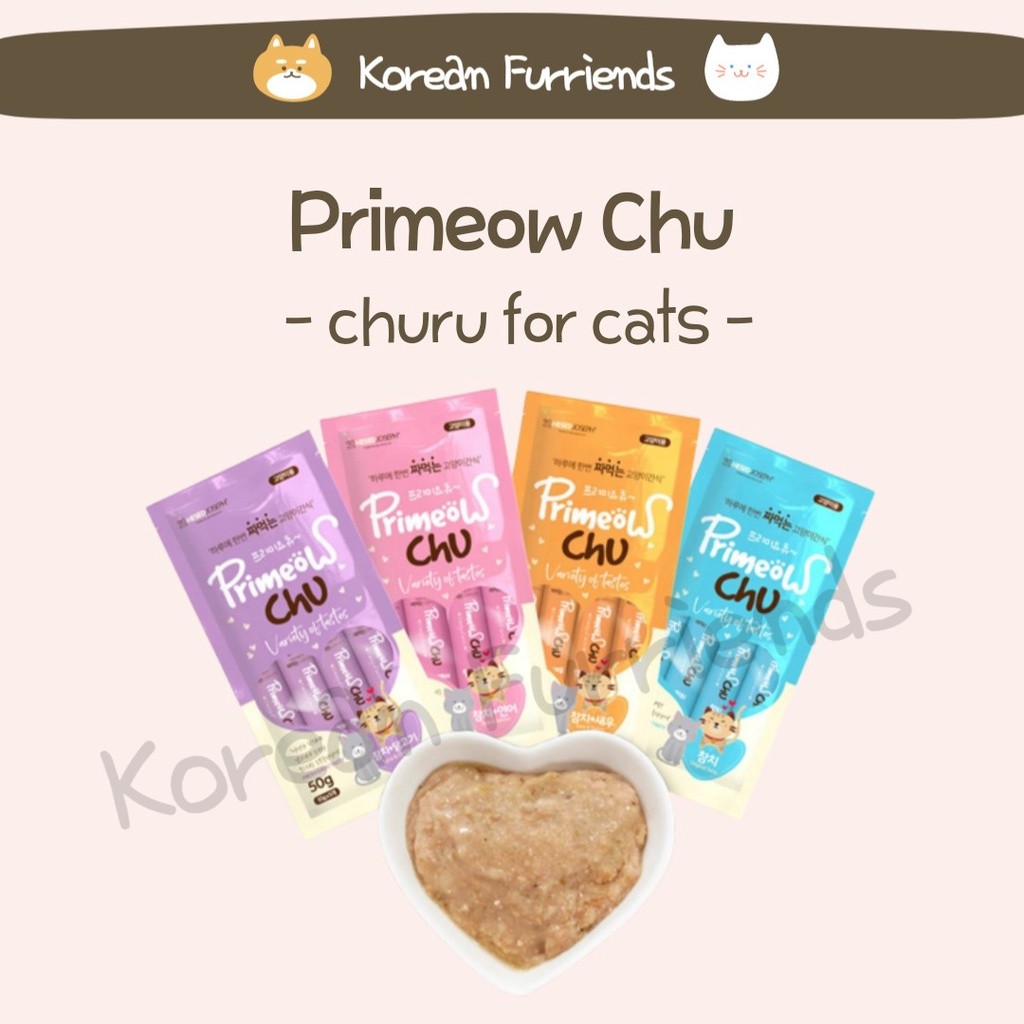 Primeow Chu Korean Cat Churu like Ciao Inaba Cat treats wet treats ...