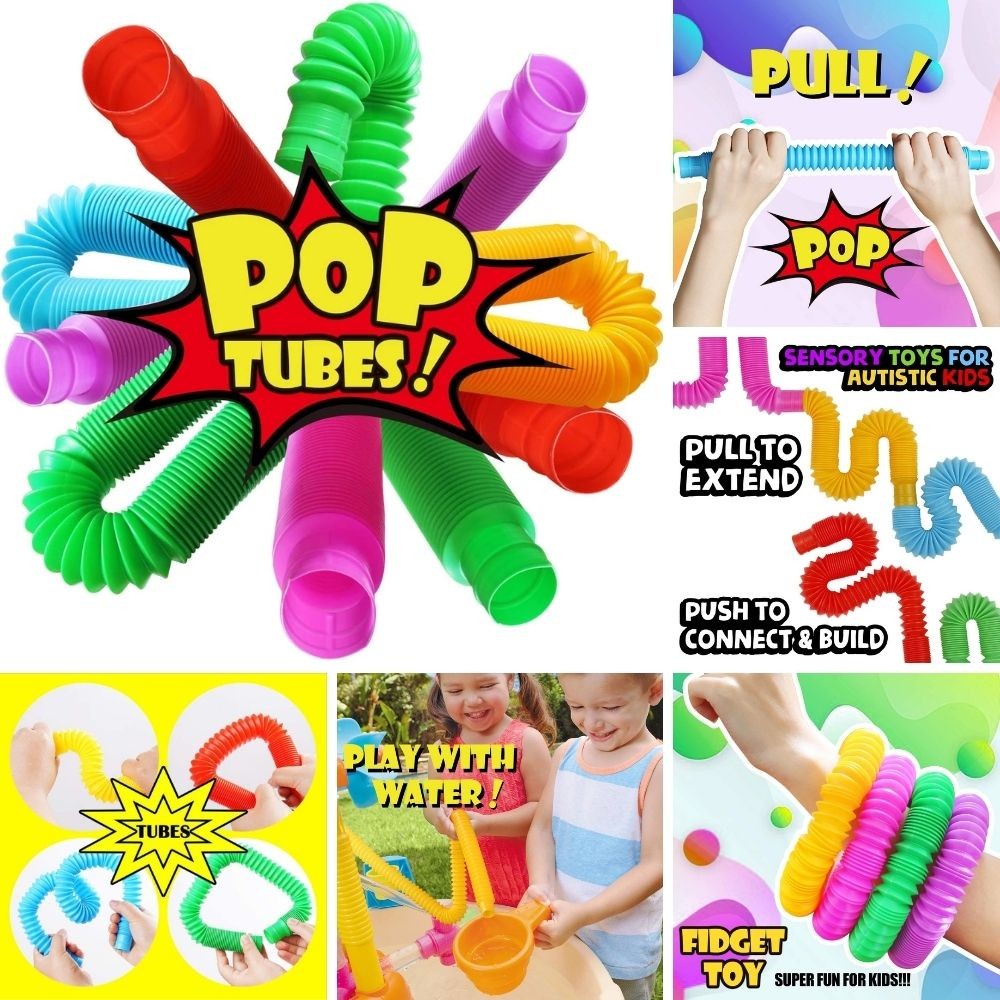 Pop Tube Telescopic Sensory Toys For Autistic Children And Fidgets For ...