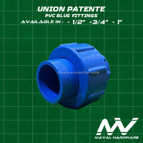 PVC Blue Fittings - Union Patente; 1/2, 3/4, 1 | Shopee Philippines