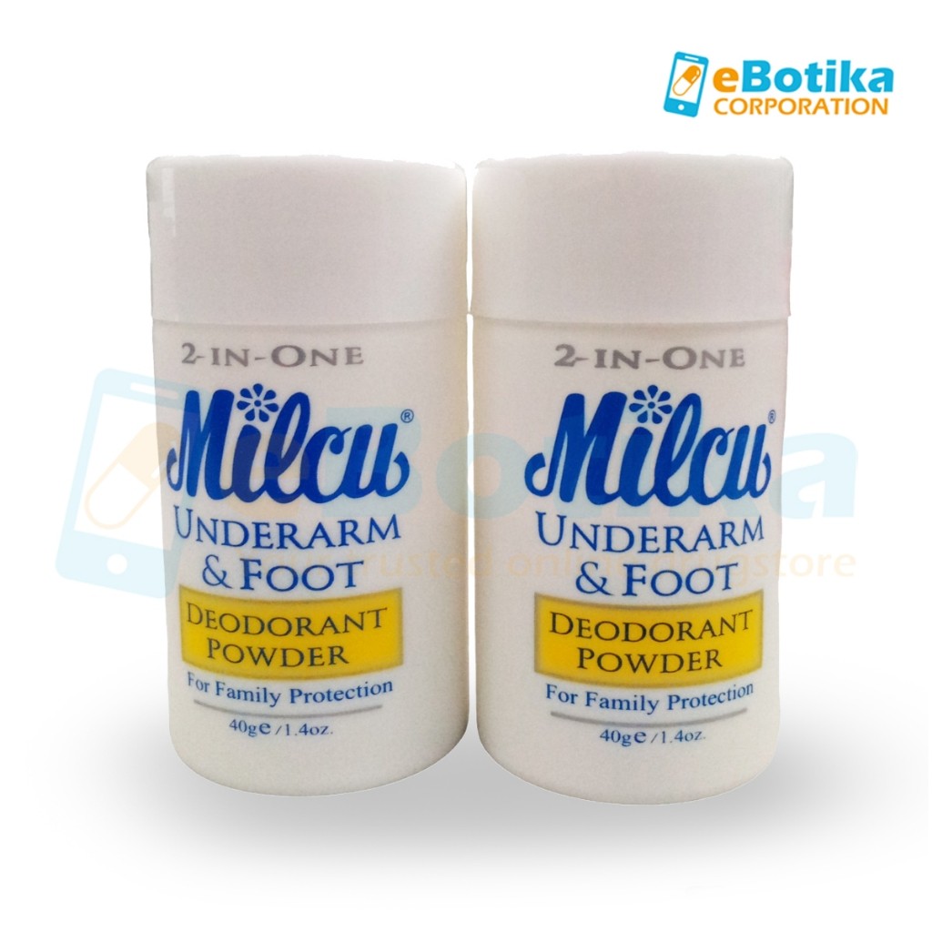Milcu Deodorant Powder 40g (2pcs) | Shopee Philippines