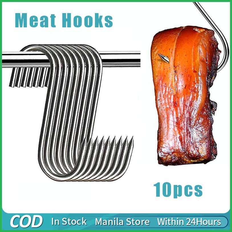 10pcs*EU@Stainless/zd)Steel}g)Meat}t)Hooks}t)18cm}F)S}o)Butcher}c)Hook ...