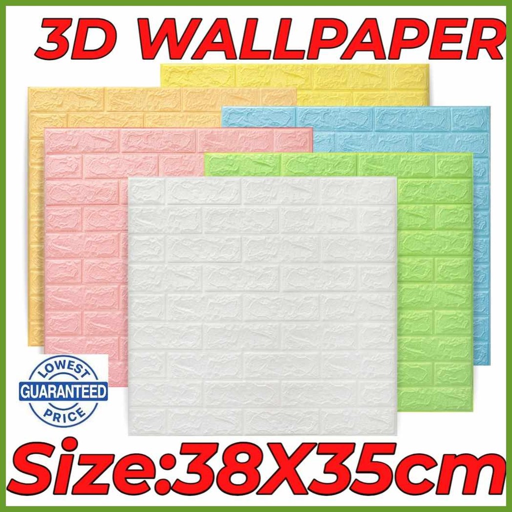 SALE！Wallpaper#hT]Brick]oD#35×38cm]G#3D]U#Wall^Q$Sticker^E$Foam^w$Self ...