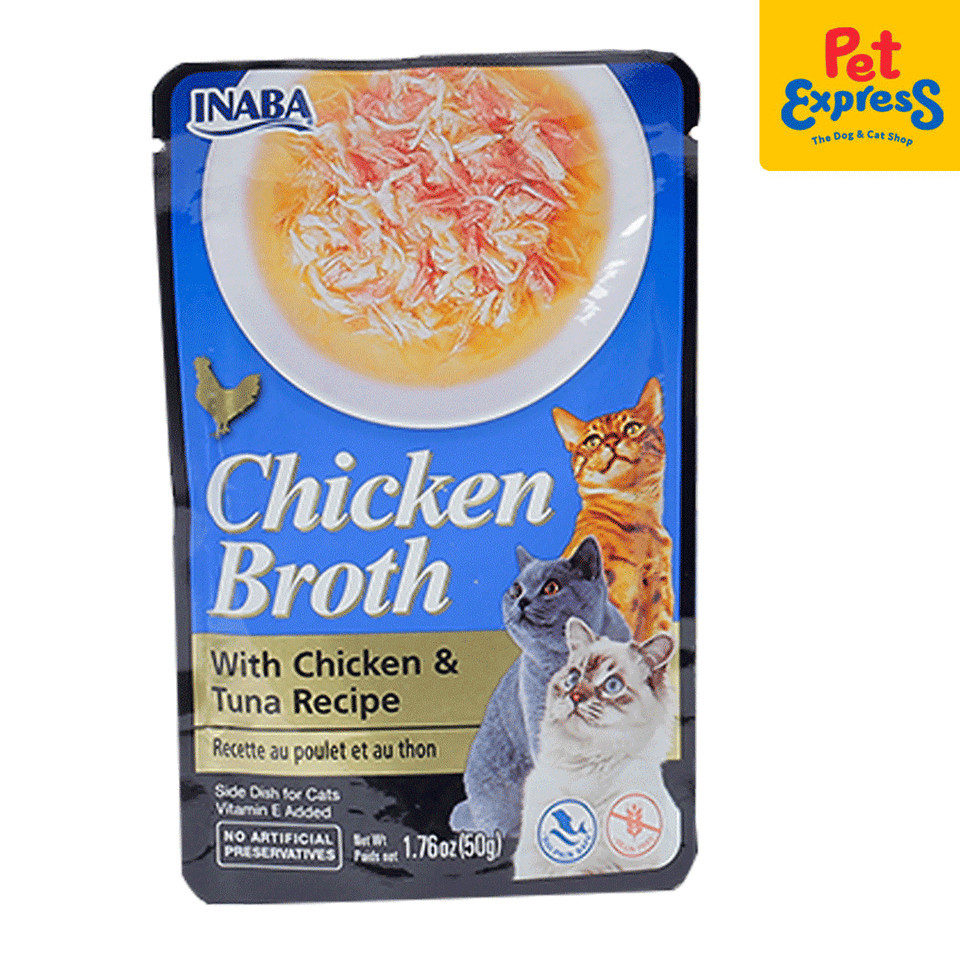 Inaba Chicken Broth with Chicken and Tuna Wet Cat Food 50g (USA-822A ...