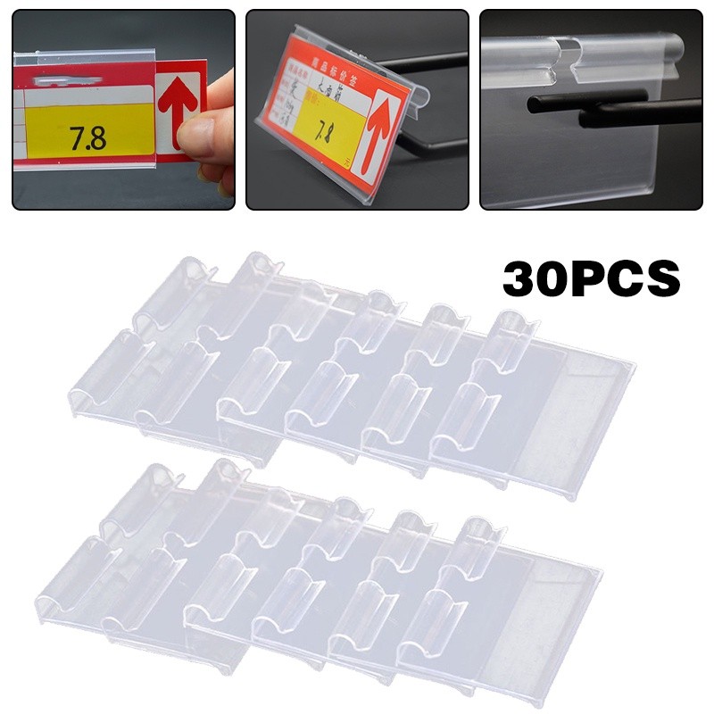 30PCS PVC Price Display Tags Shelf Retail Price Tag Label | Shopee ...