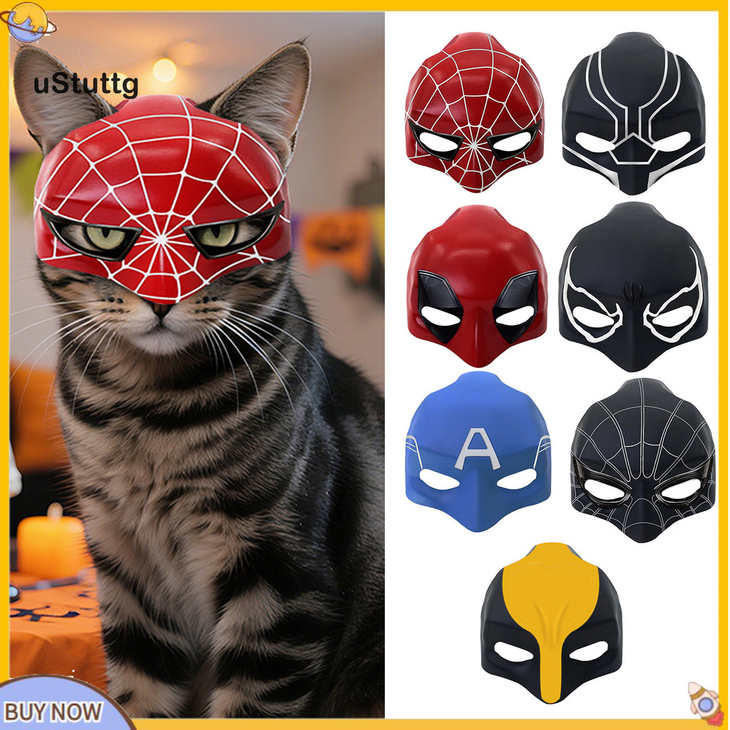 [wwmunich.]Cat Bat Mask Cats Superhero Cosplay Mask Spider Hero Cat ...