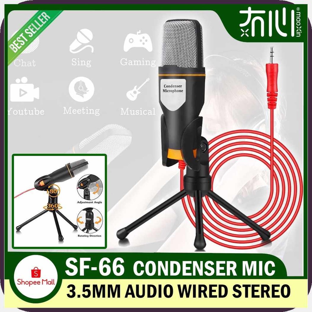 3.5mm-E)Audio&PG&Wired&Stereo&Microphone&SF-666&Studio&Recording ...