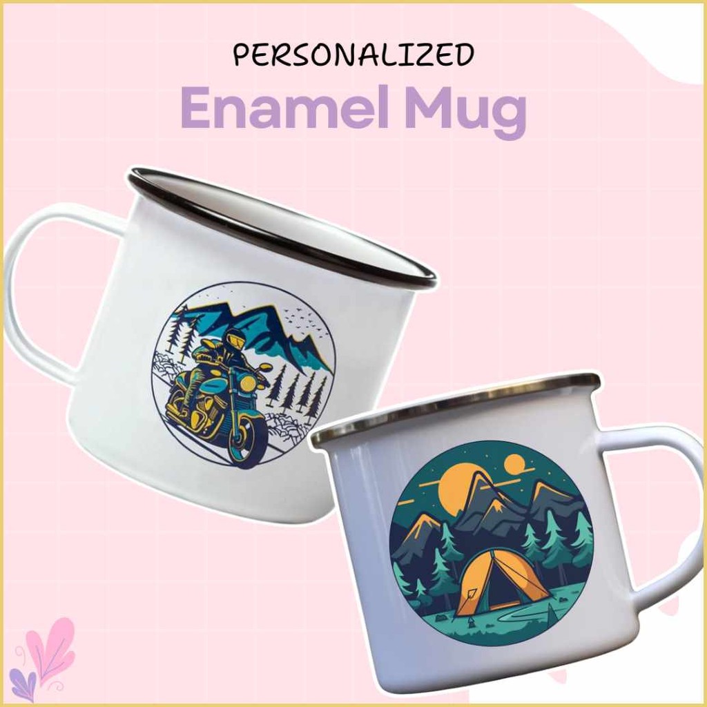PERSONALIZED PRINTED ENAMEL MUGS | Shopee Philippines