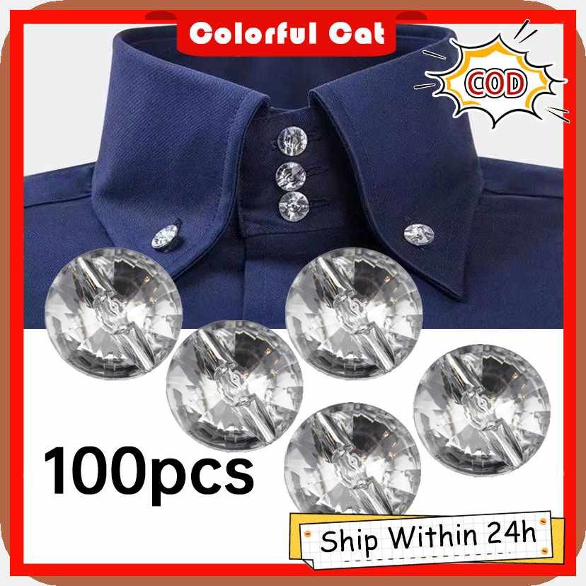 100Pcs 20mm Acrylic Crystal Diamond Buttons Textile Sofa DIY Headboard ...