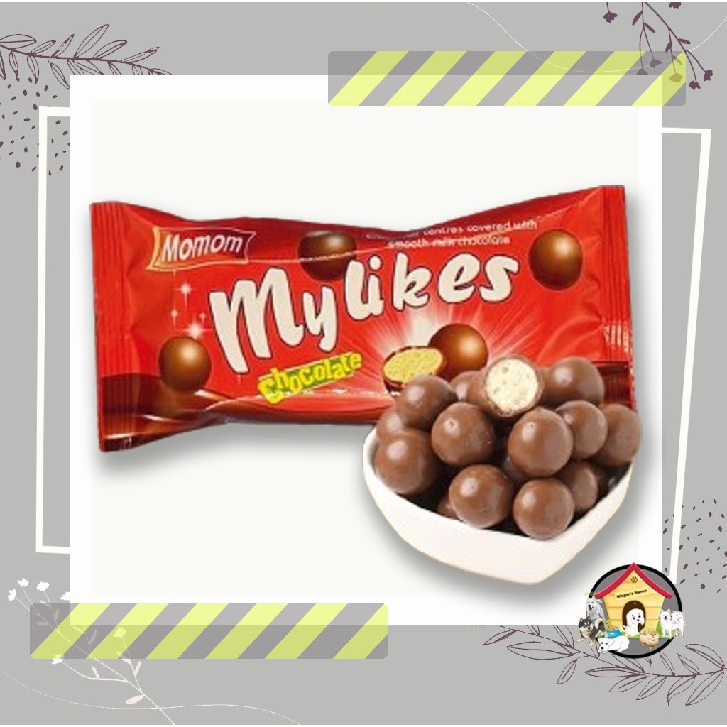 My Likes Chocolate By Momom | 1pc, 16 grams | Coated Chocolate Ball ...