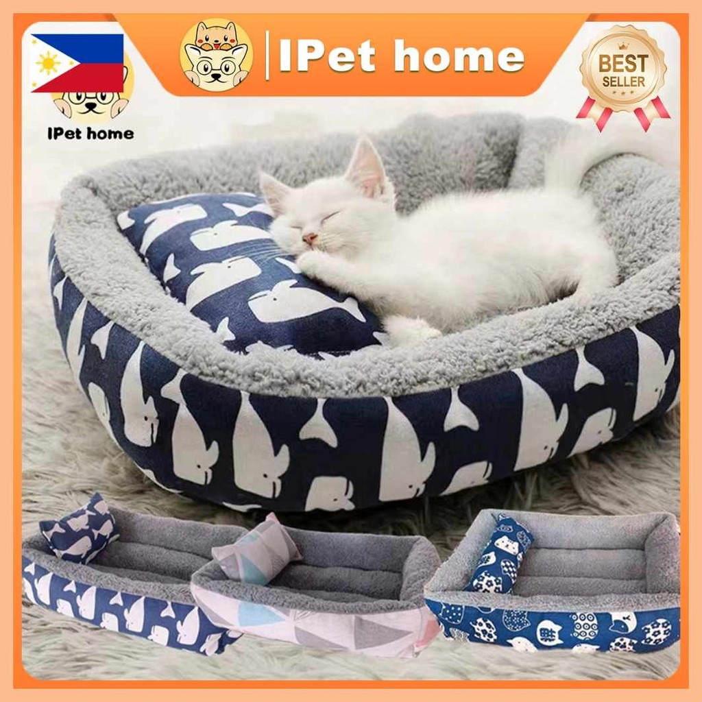 【Free{yPillow】Cat^D'Bed!qW[Pet,Ec[Dog,Kh[Washable,oL[Cotton-PKCushion ...