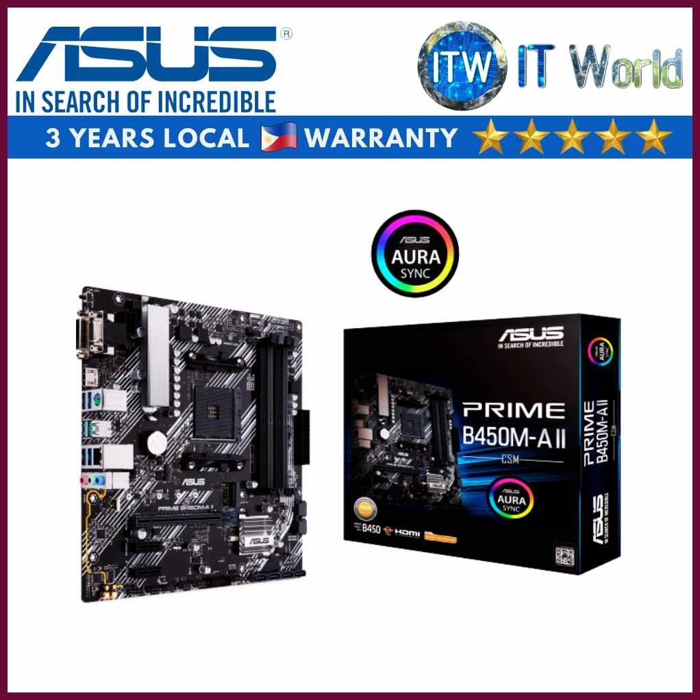 Asus~d(Prime;sN[B450M-A,U[II/CSM,b[micro-ATX,Z[AM4,U[DDR4,r[Motherboard ...