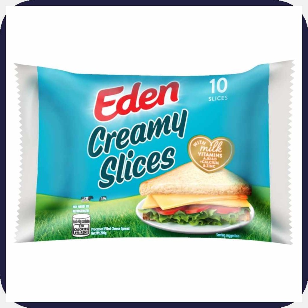 Eden_P)Slices~a'Cheese-Vc10sx200g | Shopee Philippines