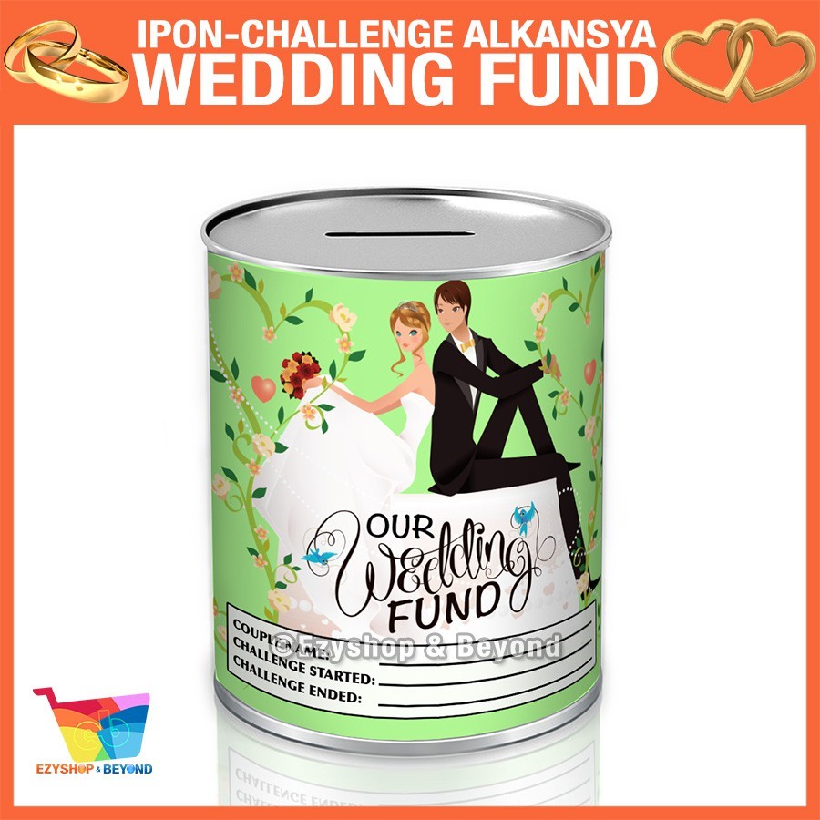 Wedding Fund-1 Ipon Challenge Coin Bank Alkansya by Ezyshop | Shopee Philippines