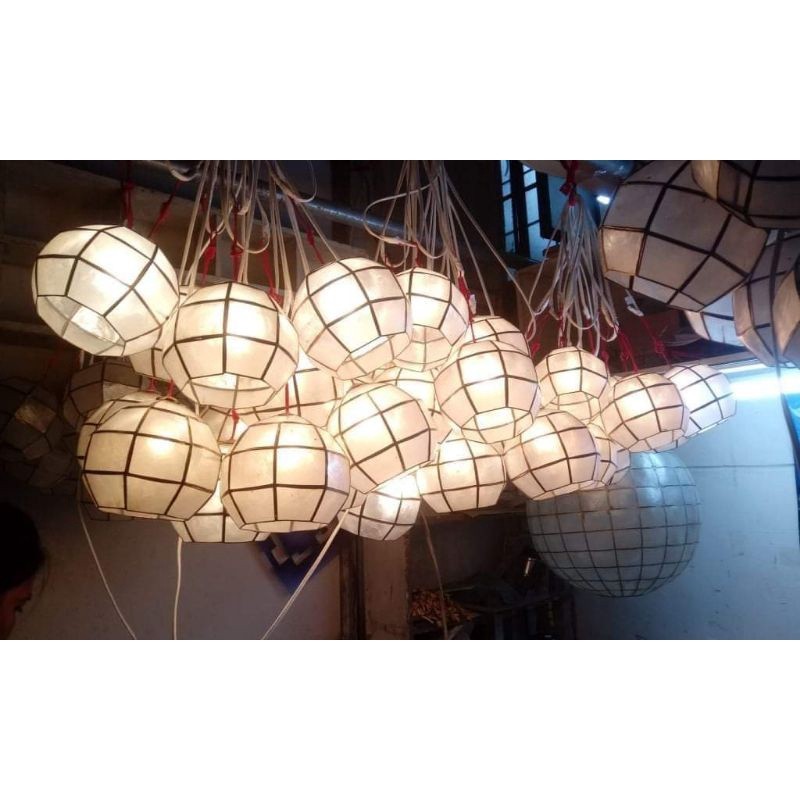 Christmas Decor Capiz Balls/ 12PCS in 1 set /Size 4 | Shopee Philippines