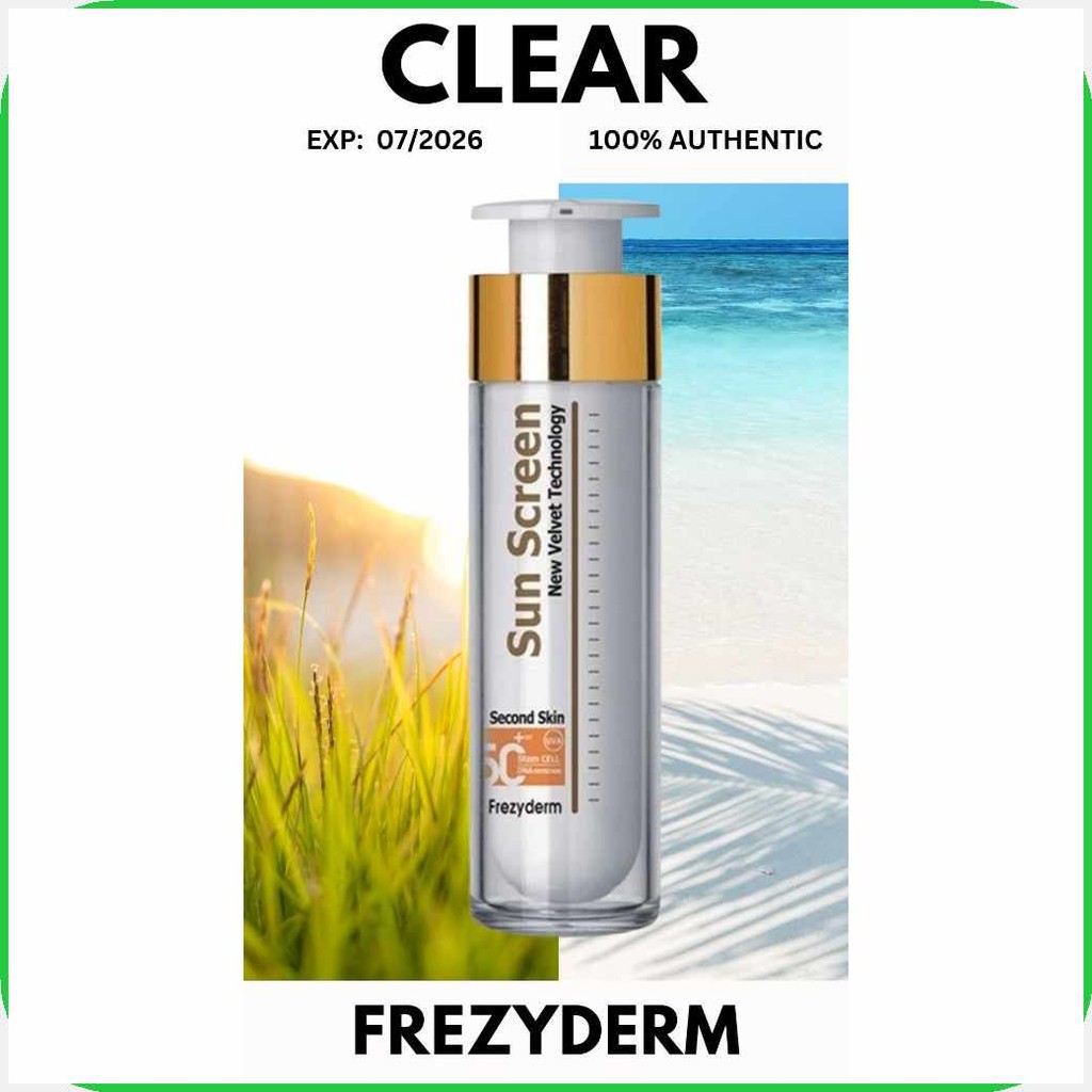 Frezyderm Sun Screen Velvet Face Cream SPF 50+ (CLEAR) | Shopee Philippines