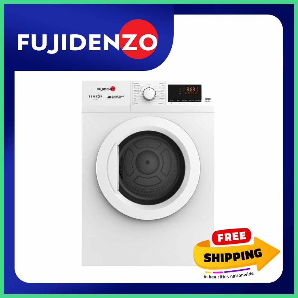 Fujidenzo 8 kg Electric Front Load Sensor Dryer DRI-801 WG | Shopee ...