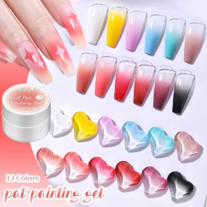 Monja Pat Paint Gel Polish Nail Art Gradient Soak Off Uv Led Arts ...