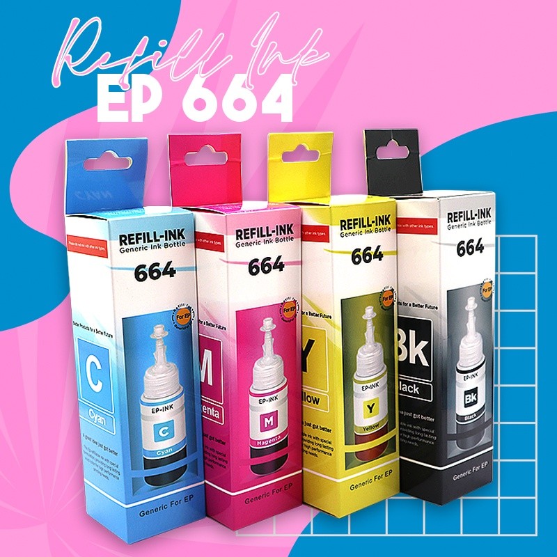 Refill Ep 664 Ink for Printer L120 L360 L310 L130 L210 L220 L355 L358 ...