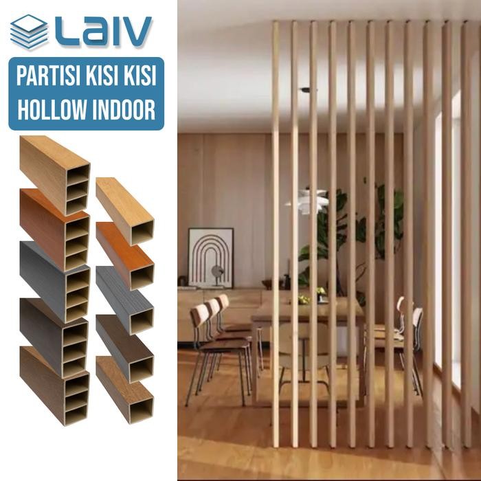 Choice - Laiv Hollow Partition Indoor Pvc Room Divider Wpc Wood Ceiling ...