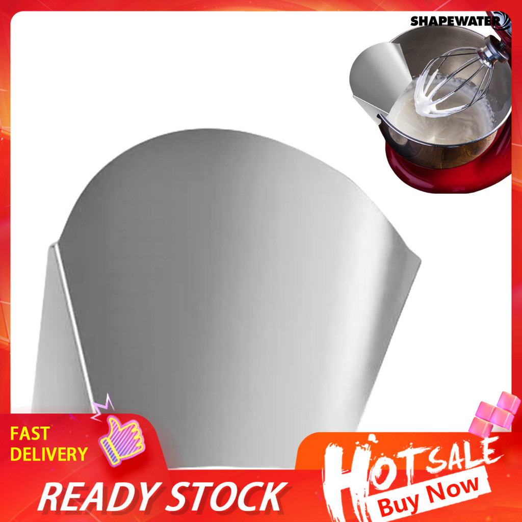 ShapeW Stainless Steel Pouring Shield for Stand Mixer Anti-Spill Pour ...