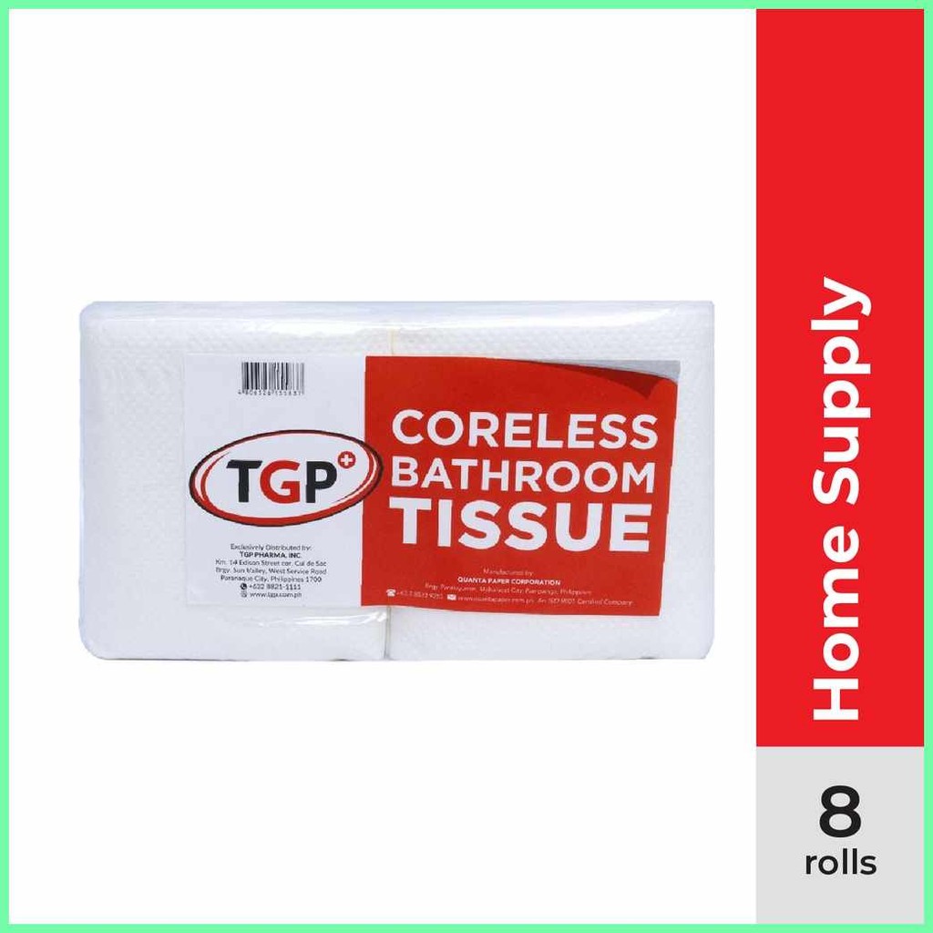 TGP Coreless Bathroom Tissue Twin 2Ply 30G | Shopee Philippines