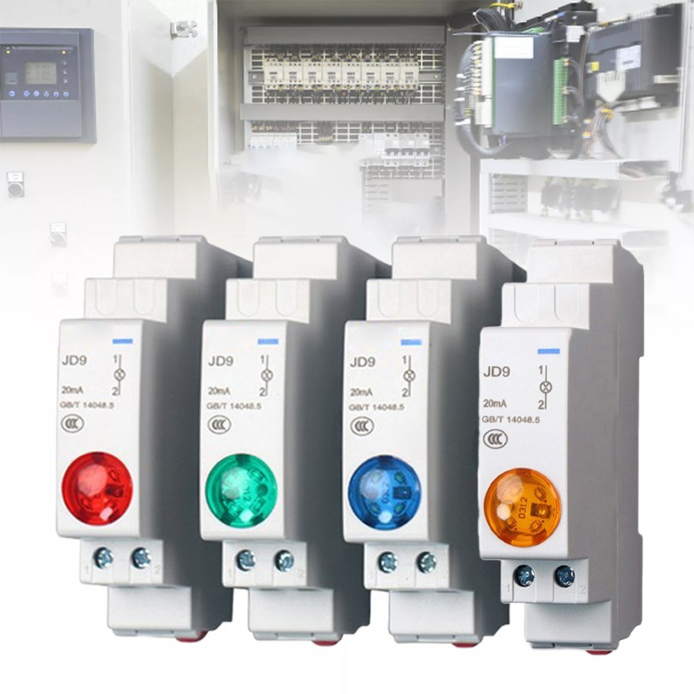 Din Rail Mount Signal Lamp Series AC/DC 24V Indication for Pilot Lights ...