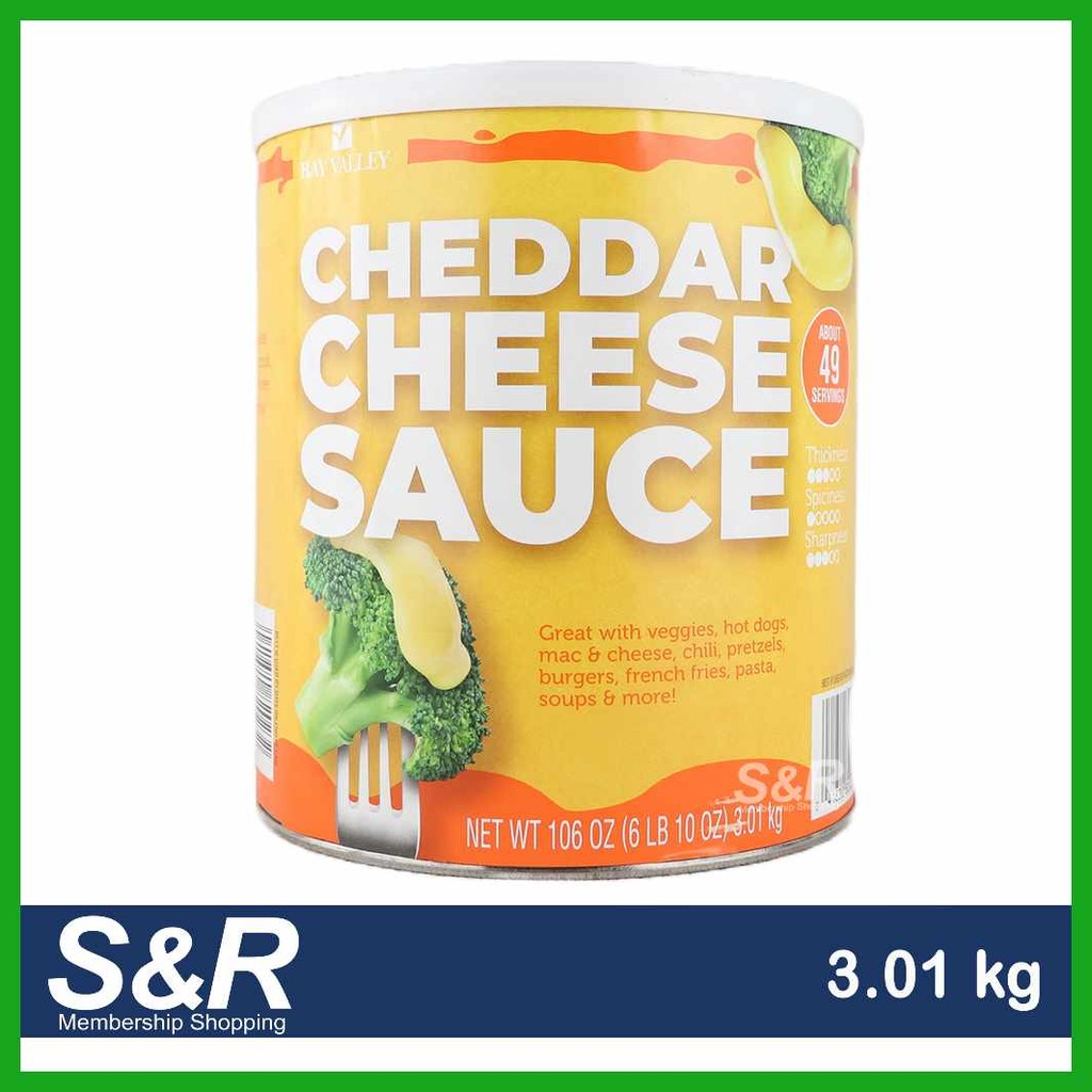 Bay/ei^Valley/qT^Cheddar/tS_Cheese:v_Sauce:W_3.01kg | Shopee Philippines