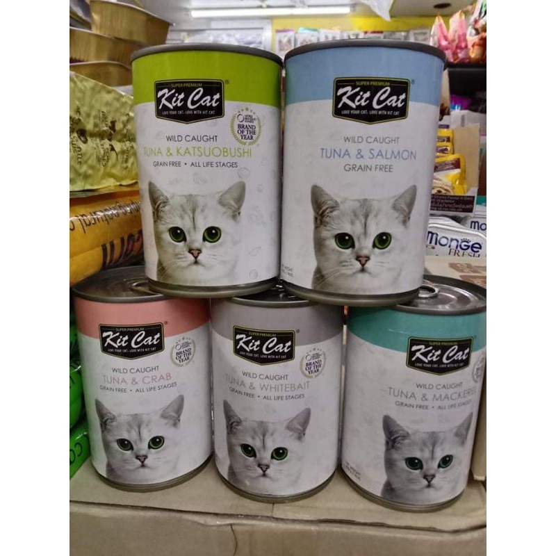 Kitcat grain free cat food in can 400g | Shopee Philippines
