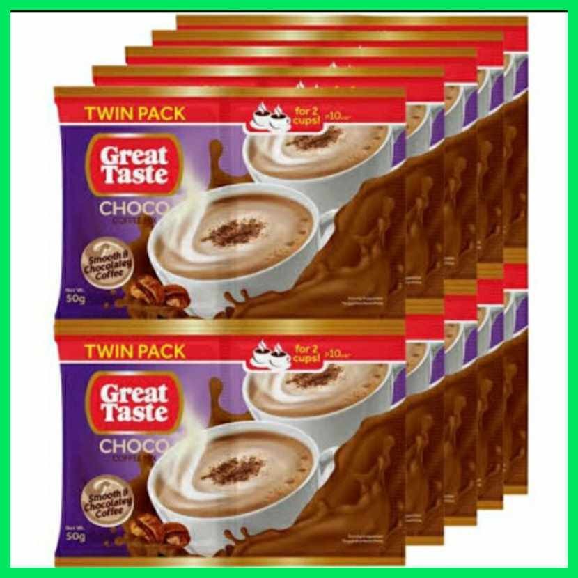 Great,L~Taste>Fu]Choco.t]Coffee.T^Mix/x^Twin/p^Pack/P^(/u^10s x 50g ...