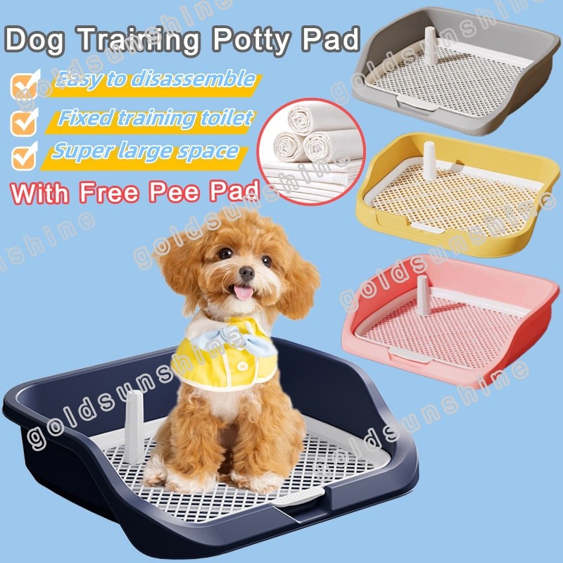 【Free Pee Pad】Dog Training Potty Pad (With Stand) Dog Toilet Pet ...