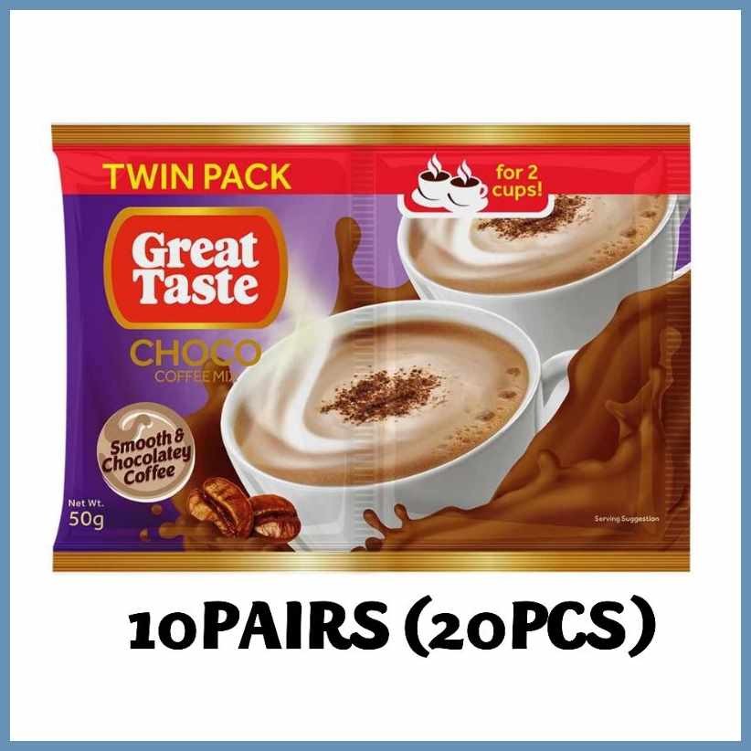 Great^R^g{Taste^g$Choco^C$3in1^c$Twin_R%Pack_P%10Pairs_L%(20pcs ...