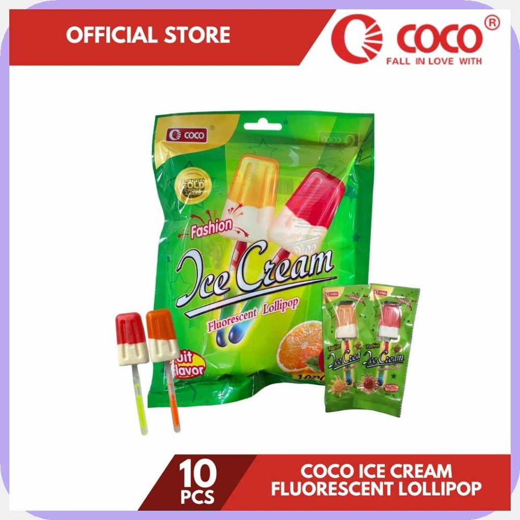 Ice`W%Cream]yH;T&Fluorescent`KO&Lollipops`oF&Pack`Mg&10PCS | Shopee ...