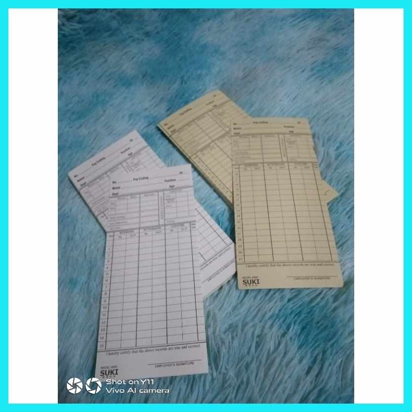 Daily Time Card (White,Yellow) | Shopee Philippines