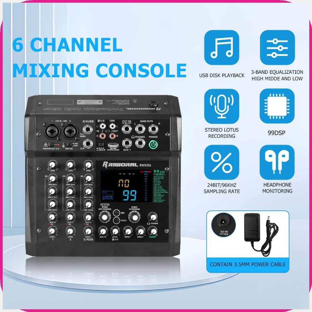 Mixer%fN'Audio*Q|Interface-b6bChannelC99zDSPdReverberation]F#Effects+ ...