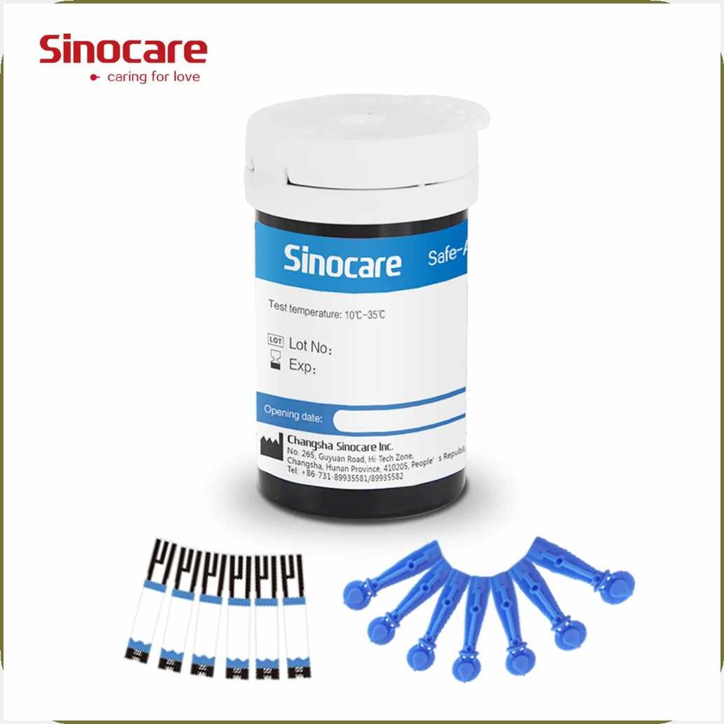 SINOCARE&X[SAFE.m`ACCU@KL+BLOOD Ly+SS+OB+bU+qW+GLUCOSE TEST STRIPS AND ...