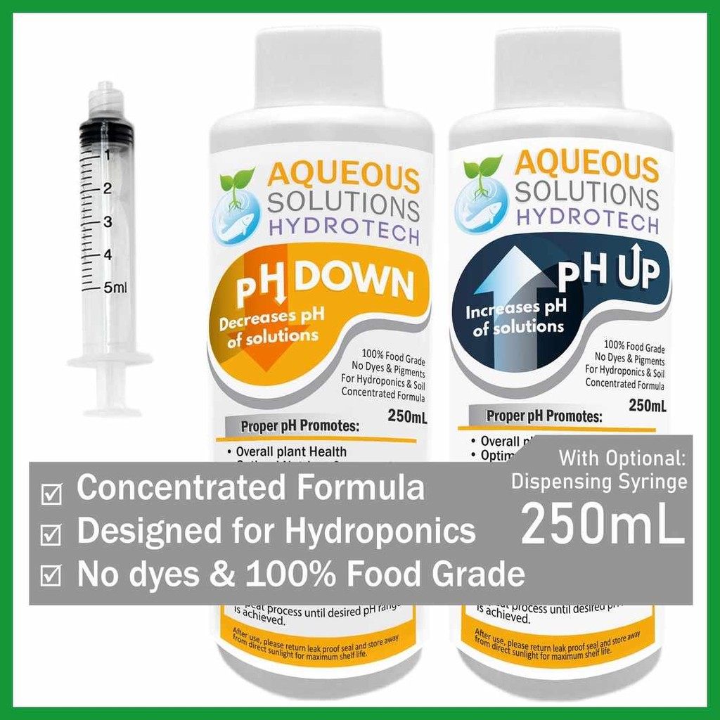 pH Adjuster | pH UP & DOWN set | Concentrated Formula for Hydroponics ...