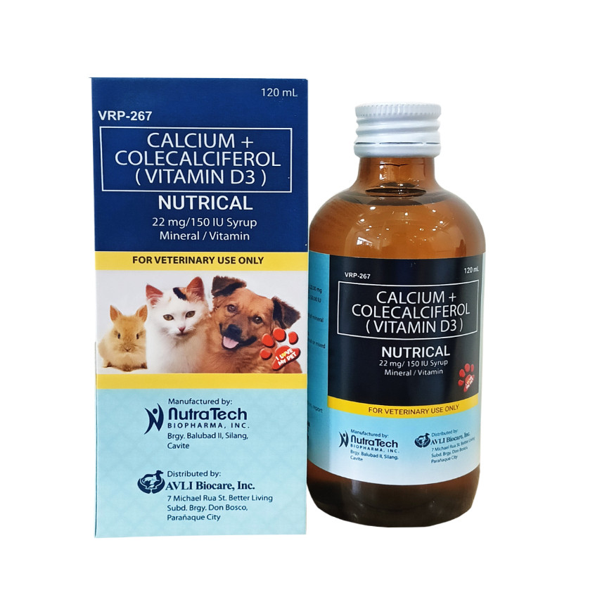 Nutrical Calcium Syrup for Dogs & Cats 120ml | Shopee Philippines