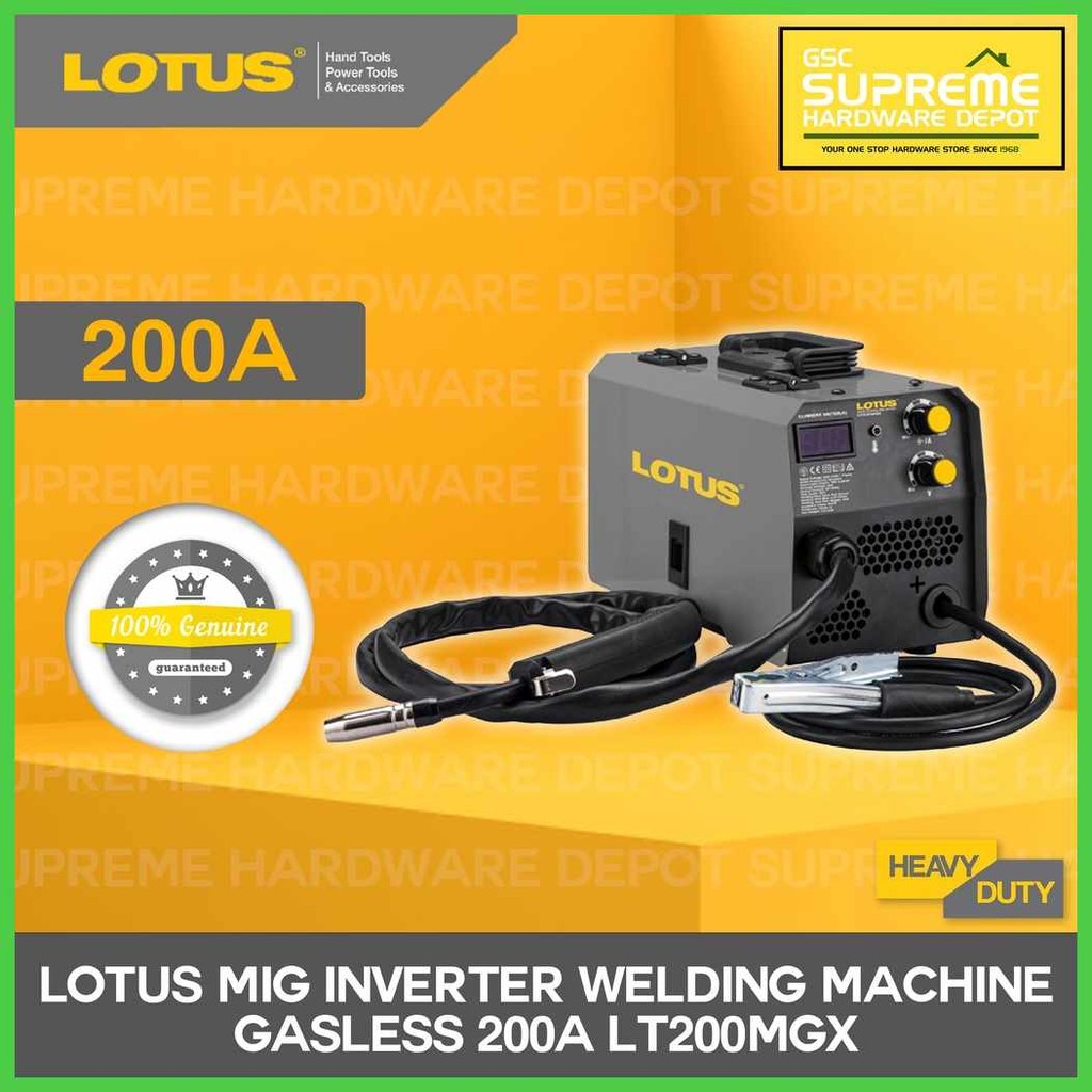 Lotus MIG Inverter Welding Machine 200A Gasless LT200MGX | Shopee ...